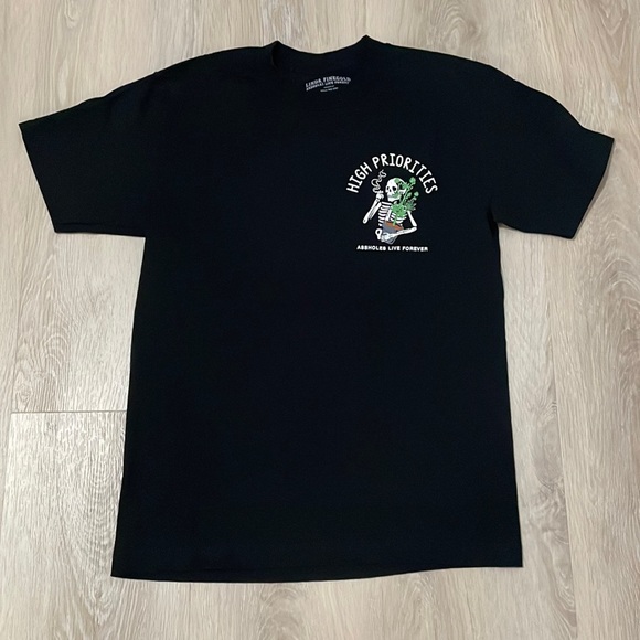 Shirts | High Priorities Black Tshirt | Poshmark